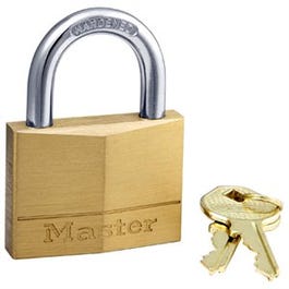 2-In. Solid-Brass Keyed Padlock, 5-Pin Tumbler - Minooka, IL - Minooka ...