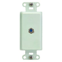 Coaxial Wall Jack, 1-Port, White - Minooka, IL - Minooka Lumber ...